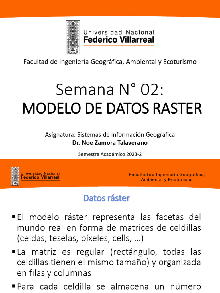Clase - SIG02 - Modelo de Datos Raster | PDF | Sistema de información ...