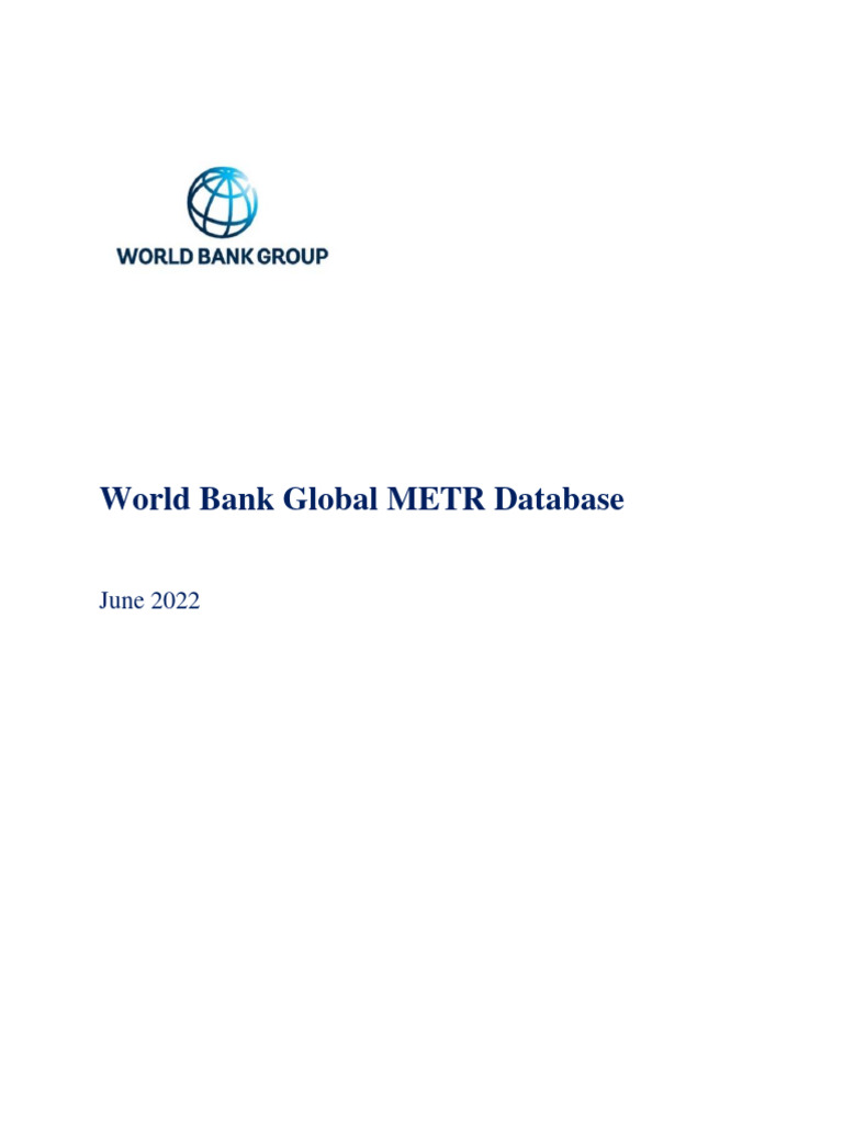 METR Report Global Database Report | PDF | Taxes | Depreciation