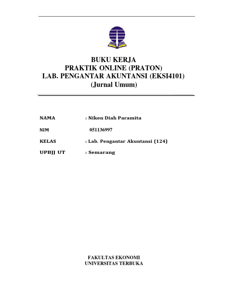 Tugas 1 - Niken Diah Paramita - 051136997 | PDF