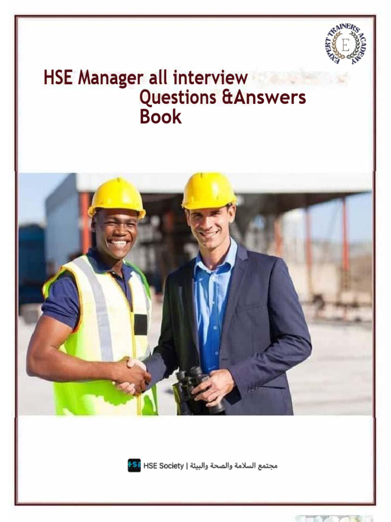 HSE Manager Interview Q&A Guide | PDF