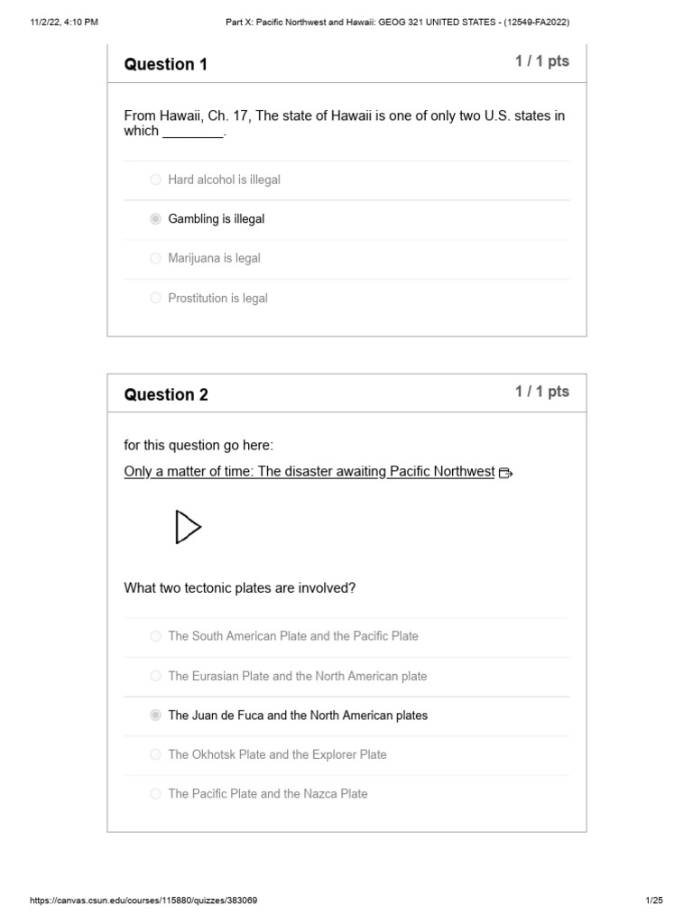 Part X Pacific Northwest and Hawaii GEOG 321 | PDF | Hawaii | Earth Sciences