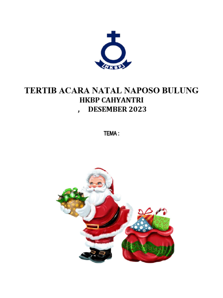 Tertib Acara Natal Naposo 2023 | PDF