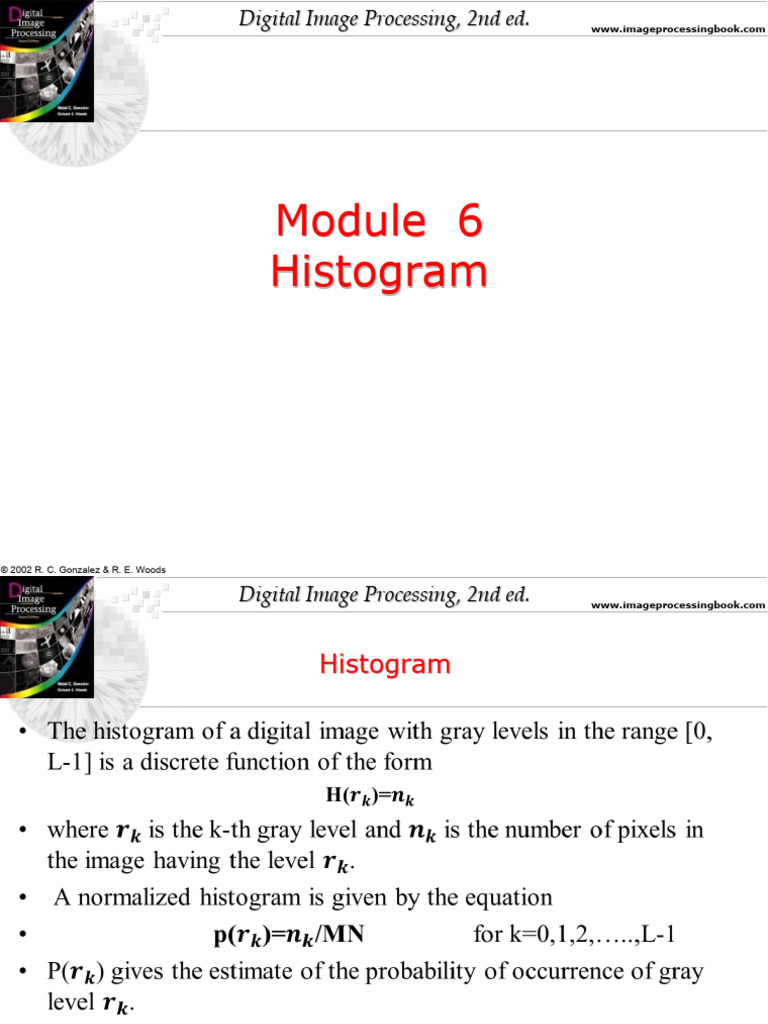 Histogram | PDF | Digital Image | Graphics