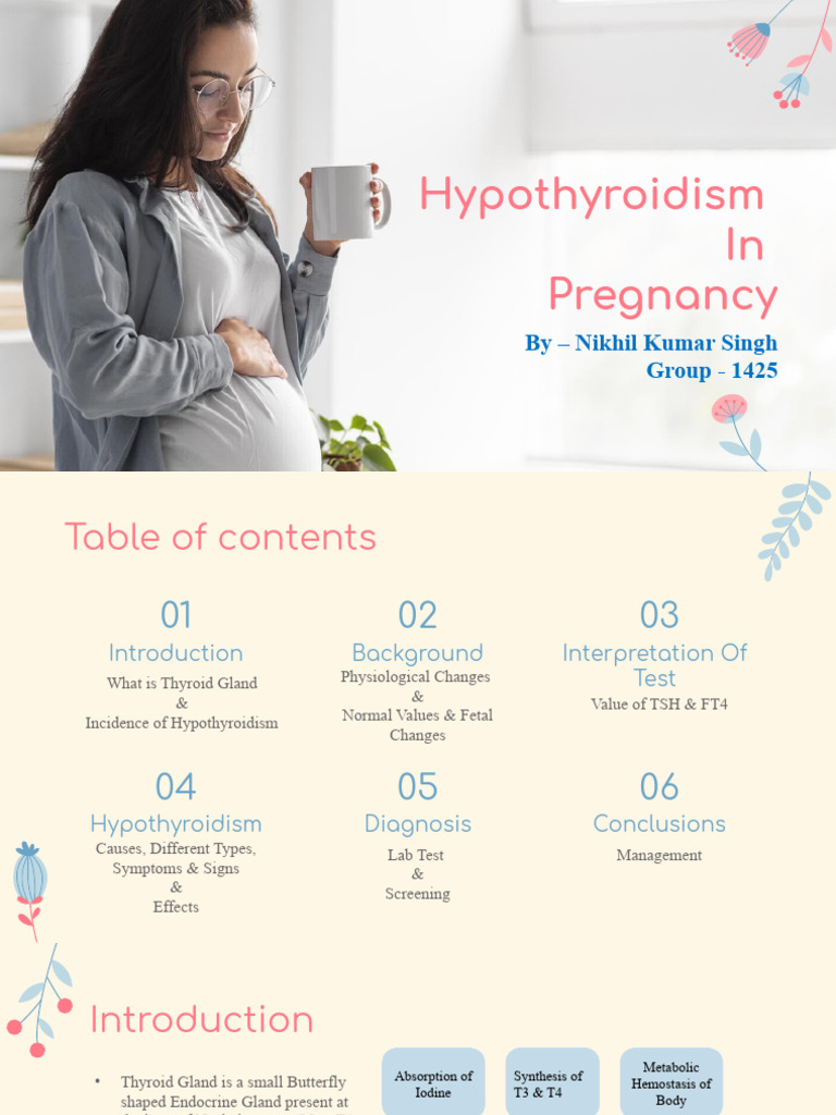 Hypothyroidism in Pregnancy | PDF | Hypothyroidism | Thyroid ...