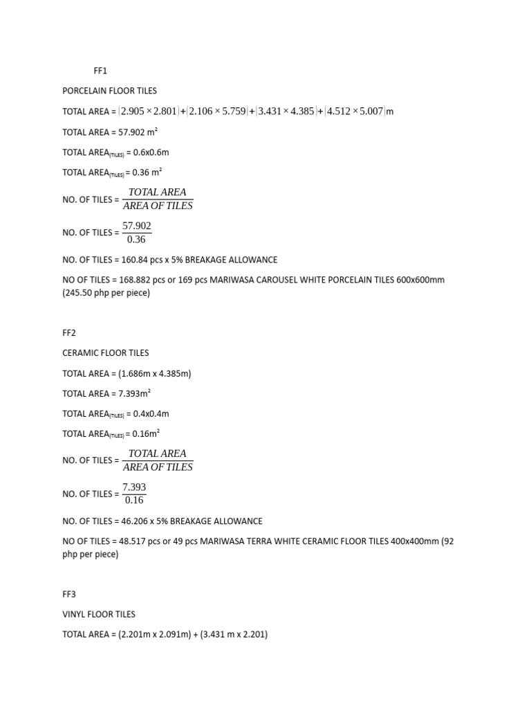 TILES | PDF | Tile | Architecture