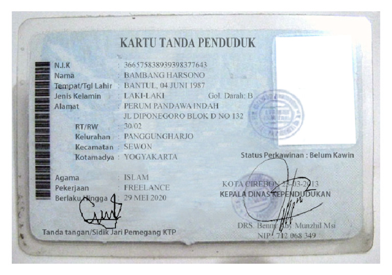 Fake KTP Copy - PSD | PDF