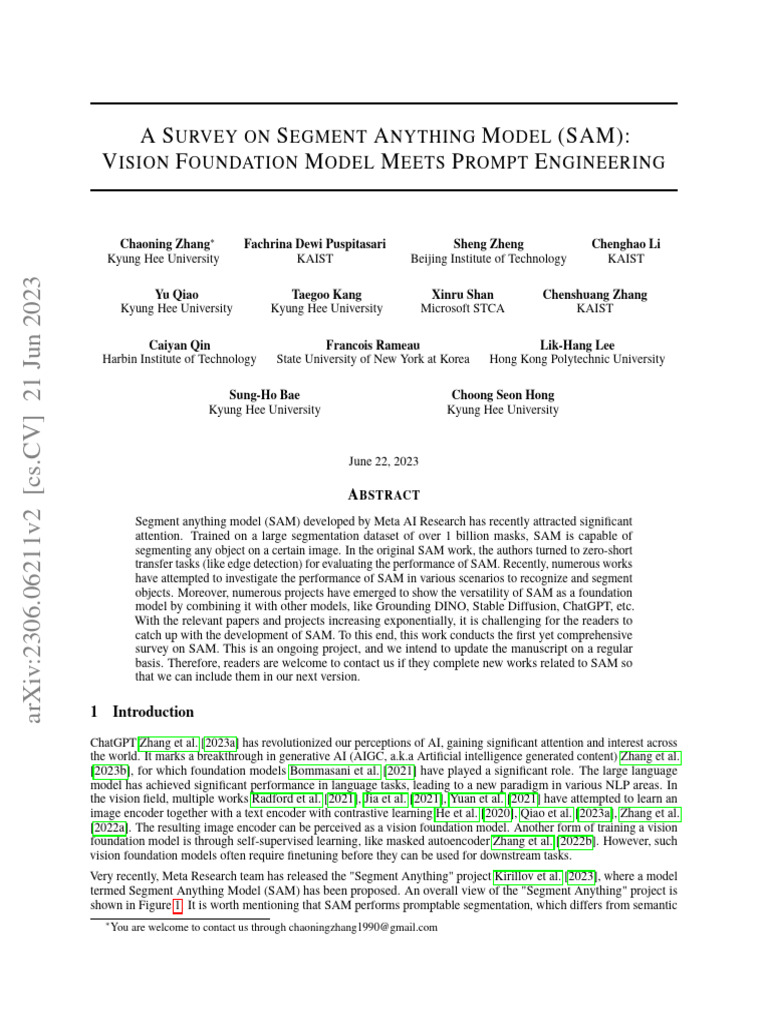 A Survey On Segment Anything Model (Sam) | PDF | Image Segmentation ...