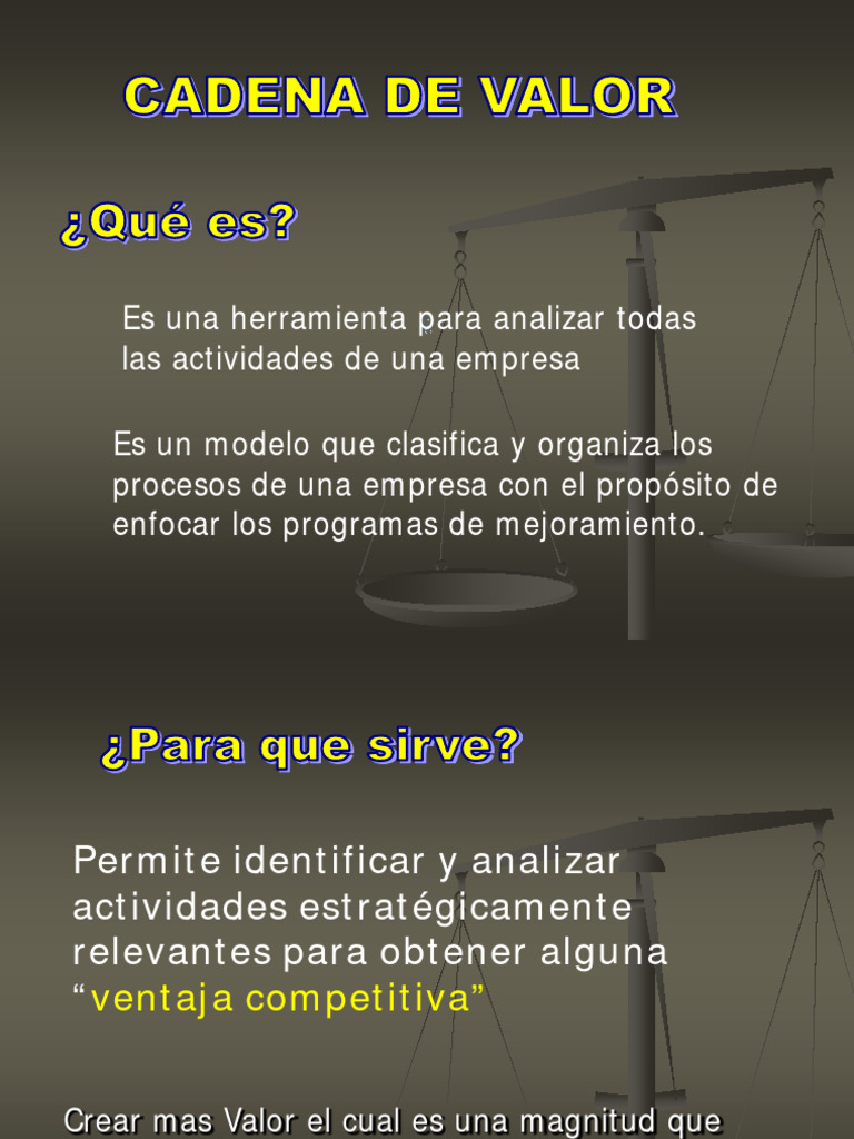 Cadena de Valor | PDF | Cadena de valor | Business