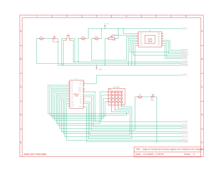 Control de Acceso Seguro Con Arduino, LCD y Keypad. | PDF