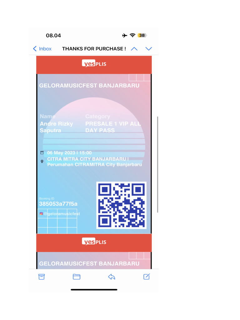 Refund 2 Ticket VIP All Day Pass | PDF