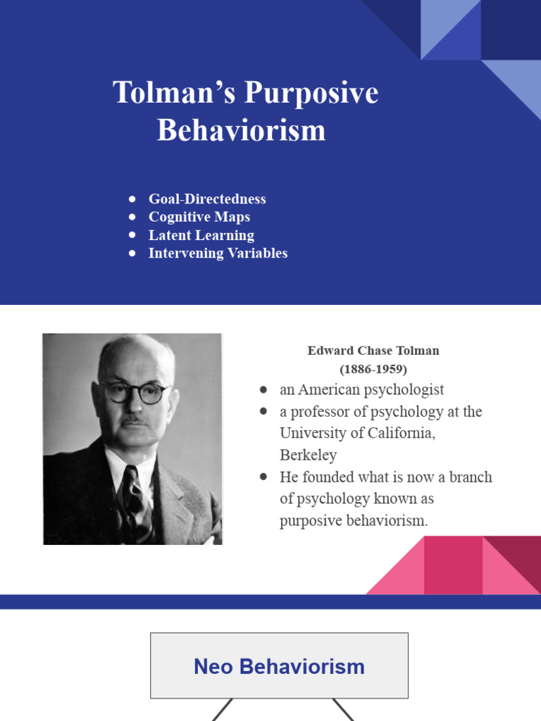 013 Tolman | PDF | Behaviorism | Learning