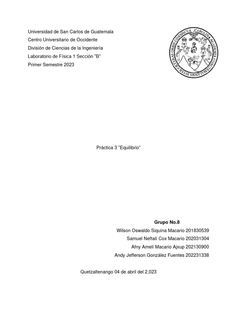 Tercer Reporte Labfísica Descargar Gratis Pdf Fuerza Vector