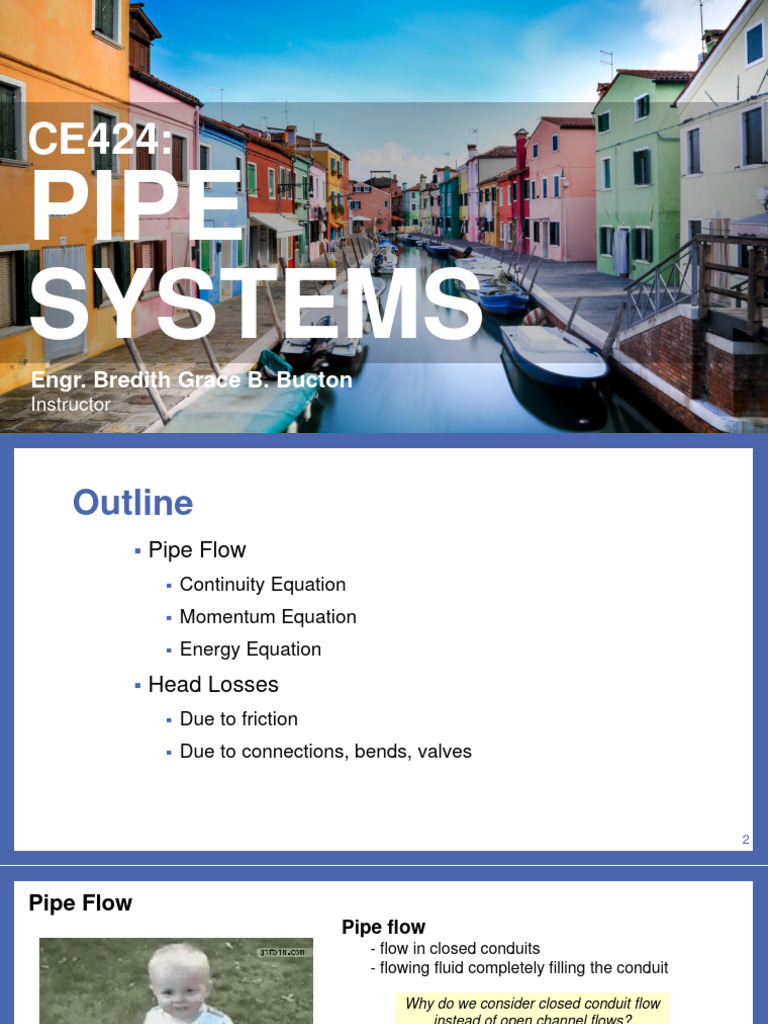 Pipe Flow and Head Loss Analysis | PDF | Science & Mathematics