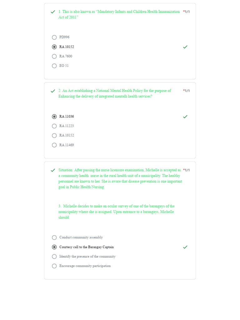 CHN Post Test | PDF | Osteoporosis | Nursing