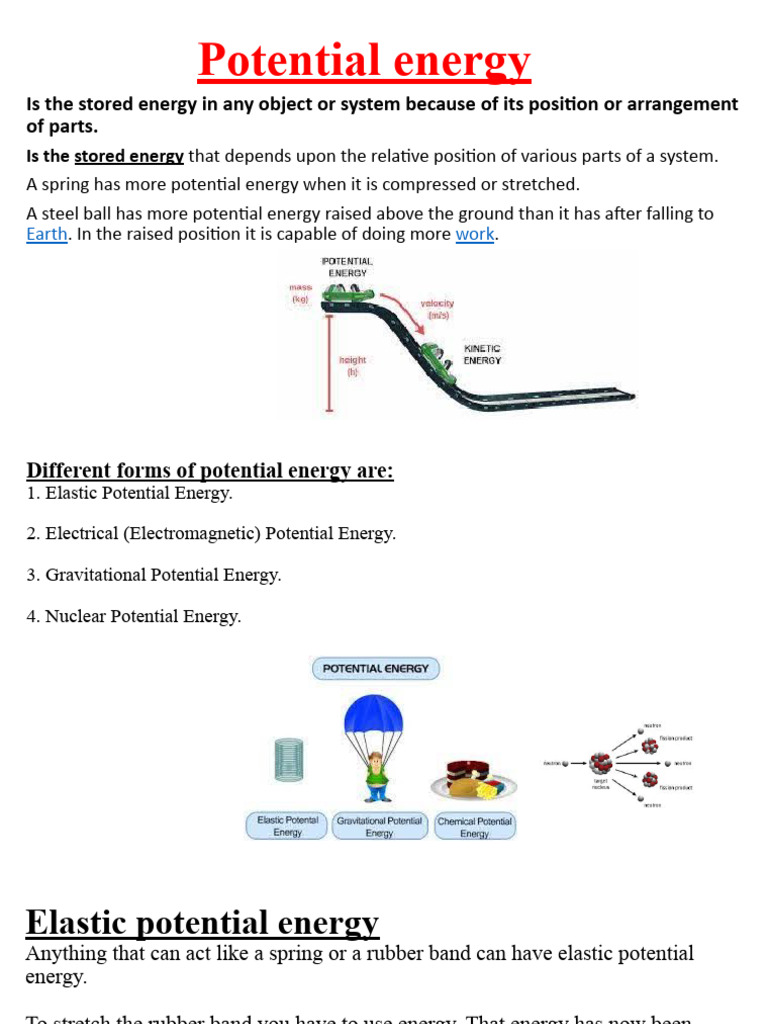 2b.potential Energy | PDF