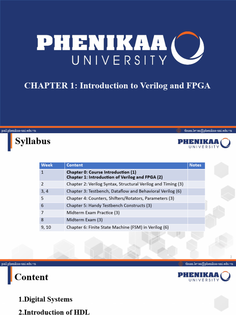 Chapter 1 Introduction To Verilog and FPGA | PDF | Field Programmable Gate Array | Hardware ...