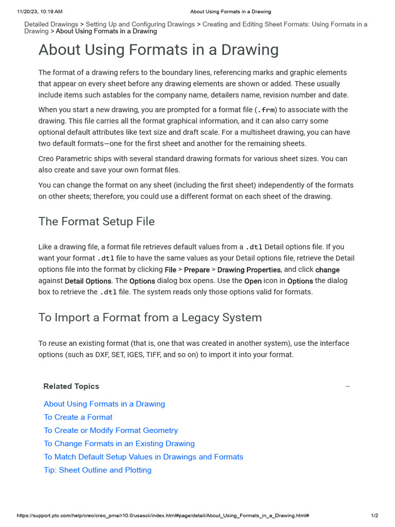 About Using Formats in a Drawing | PDF | Software Engineering | Computer Science