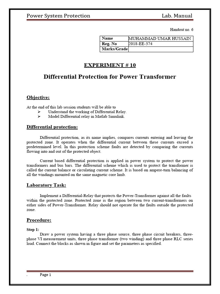 PSP Manual 10 | PDF | Transformer | Amplitude