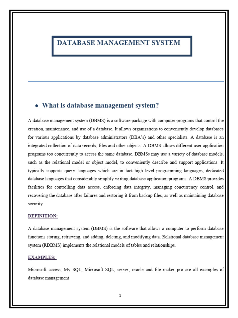 Understanding Database Management Systems | PDF | Databases | Microsoft Access