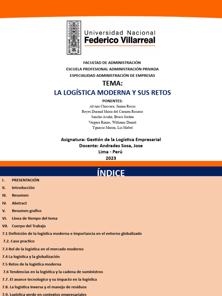 Grupo 1 - Logistica Moderna y Sus Retos - Oficial | PDF | Logística ...
