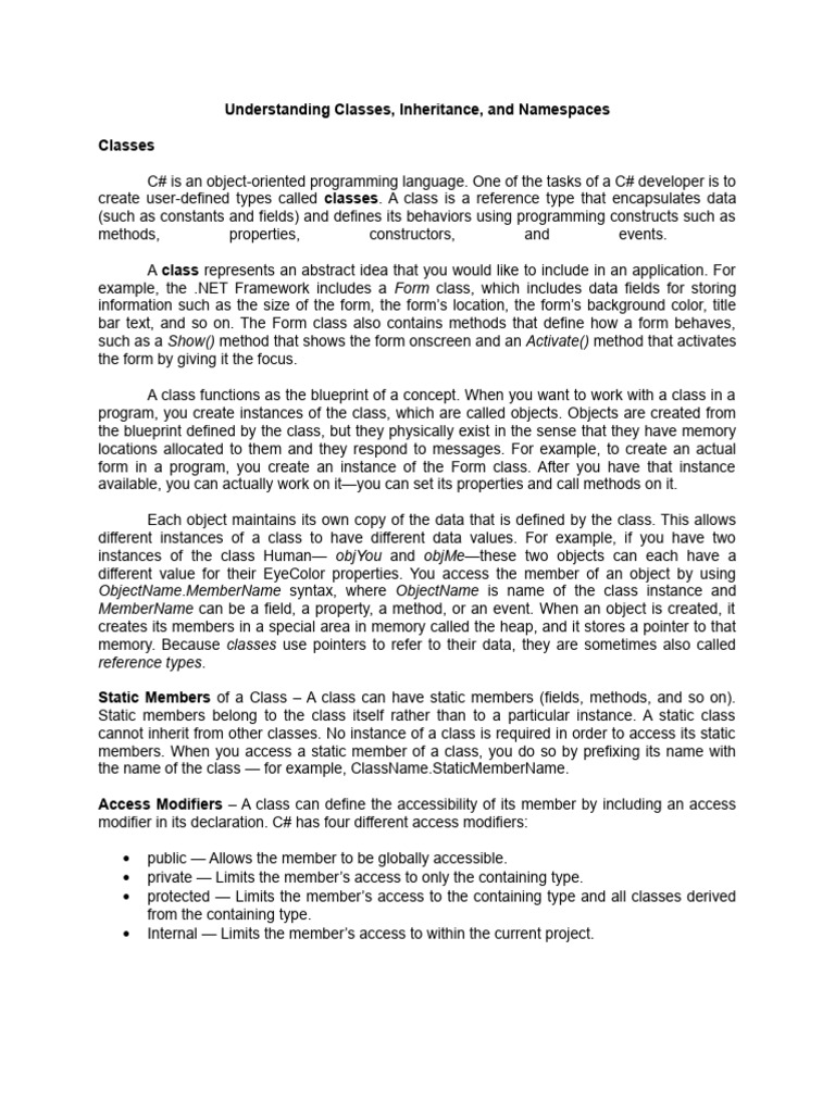Visual C Pdf Class Computer Programming Method Computer Programming 5578
