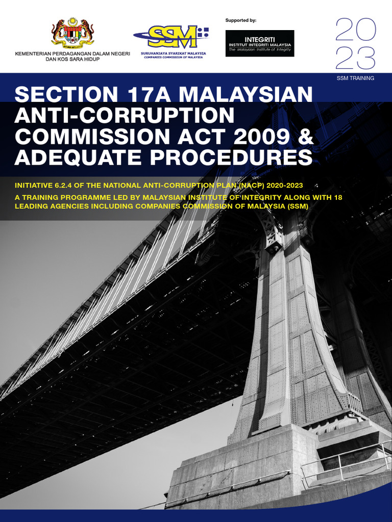 Section 17a Malaysian Anti-Corruption Commission Act 2009 - Adequate ...