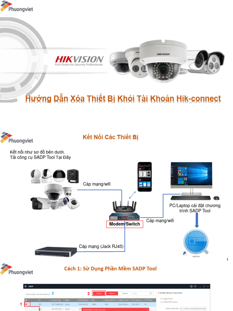 Hướng Dẫn Xóa Thiết Bị Khỏi Tài Khoản Hik-connect | PDF