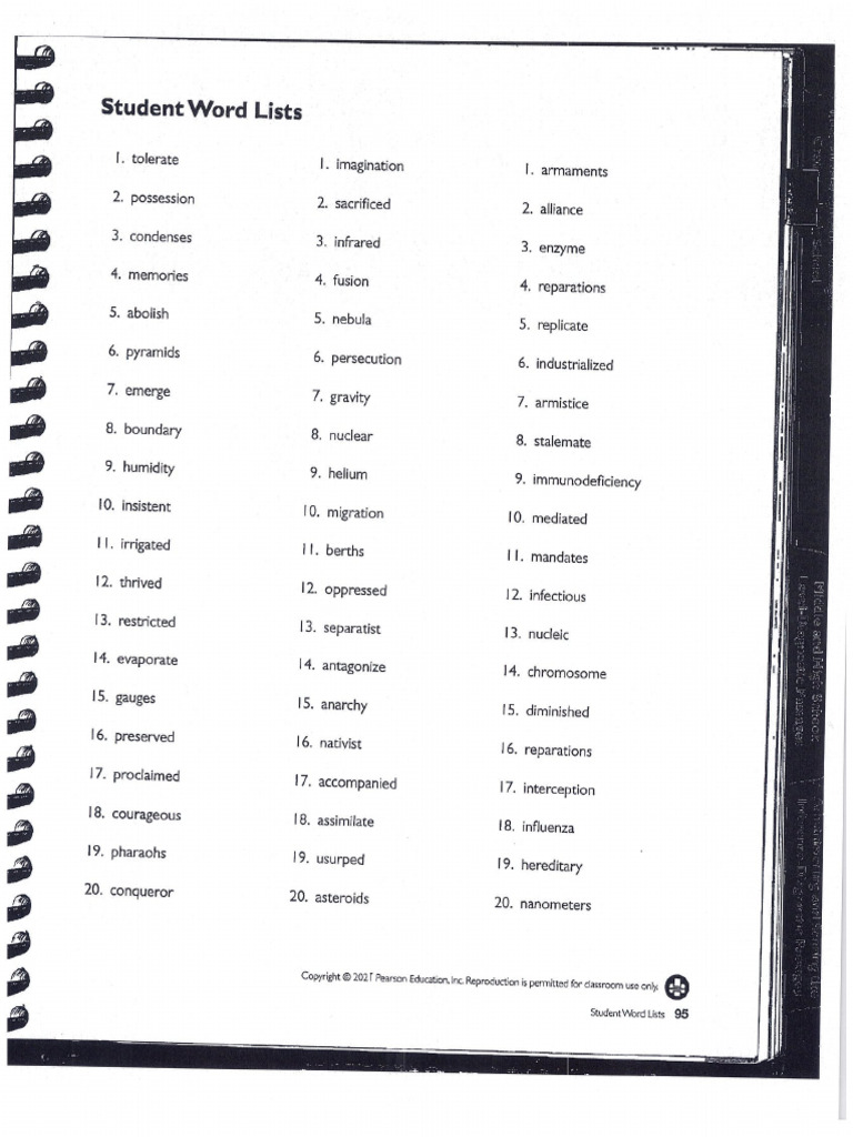 word list | PDF