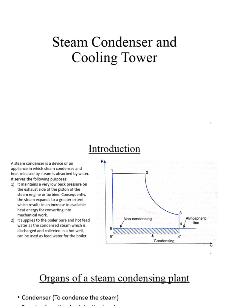 Steam Condenser and Cooling Tower | PDF | Heat Exchanger | Steam