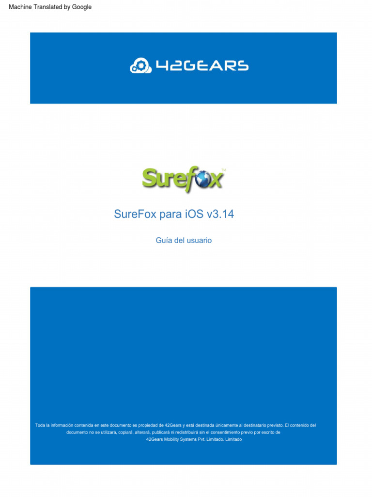 Guía SureFox iOS v3.14 SEO | PDF | Sitios web | Ios