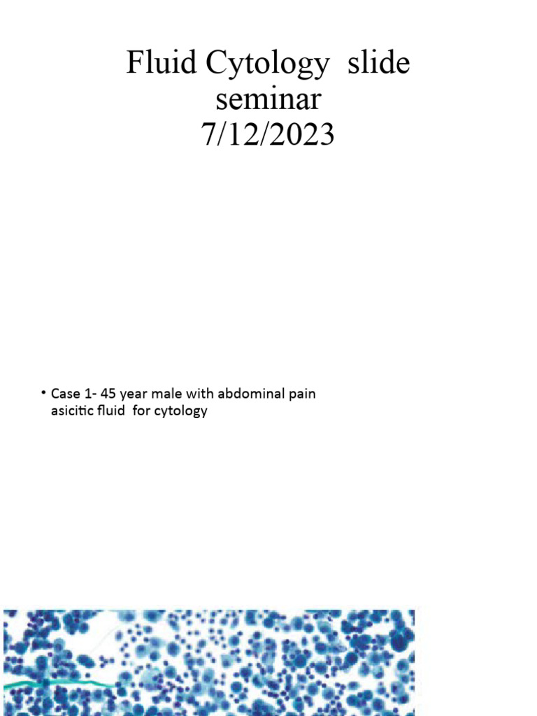Fluid Cytology Slide Seminar | PDF
