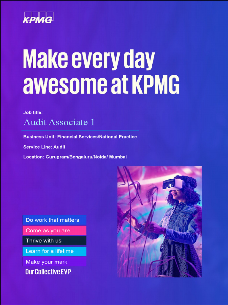 JD - KRC - Audit Associate 1 | PDF | Audit | Accounting