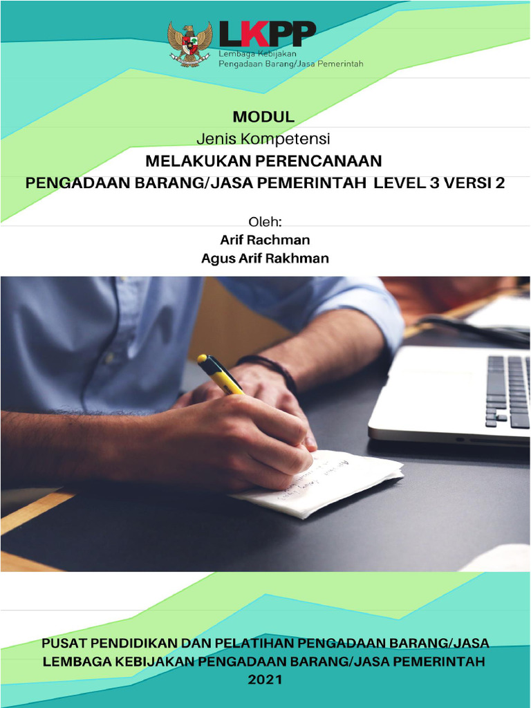 Modul JK Melakukan Perencanaan PBJP Level 3 Versi II.1 | PDF