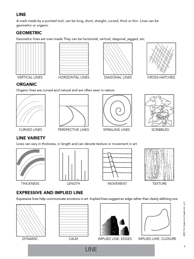 23-24 elements of art- line | PDF