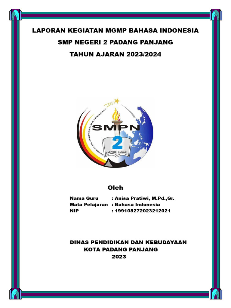 Laporan Kegiatan MGMP Basindo 23 Fix | PDF