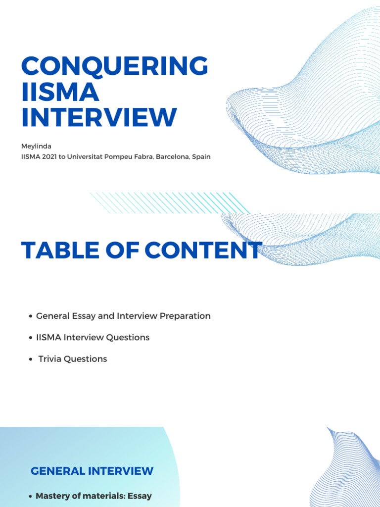 Conquering IISMA Interview What To Do | PDF