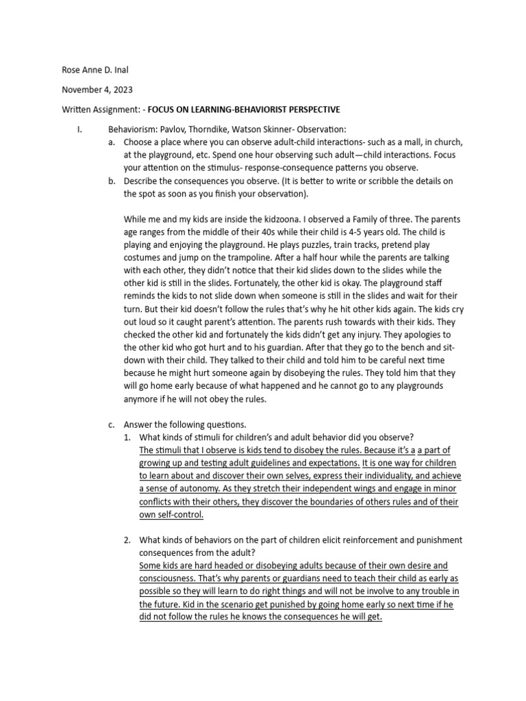 V2-SAT-FACILITATING-LEARNING-CLASS-FOCUS-ON-LEARNING-Written-Assignment 4 | PDF | Learning ...