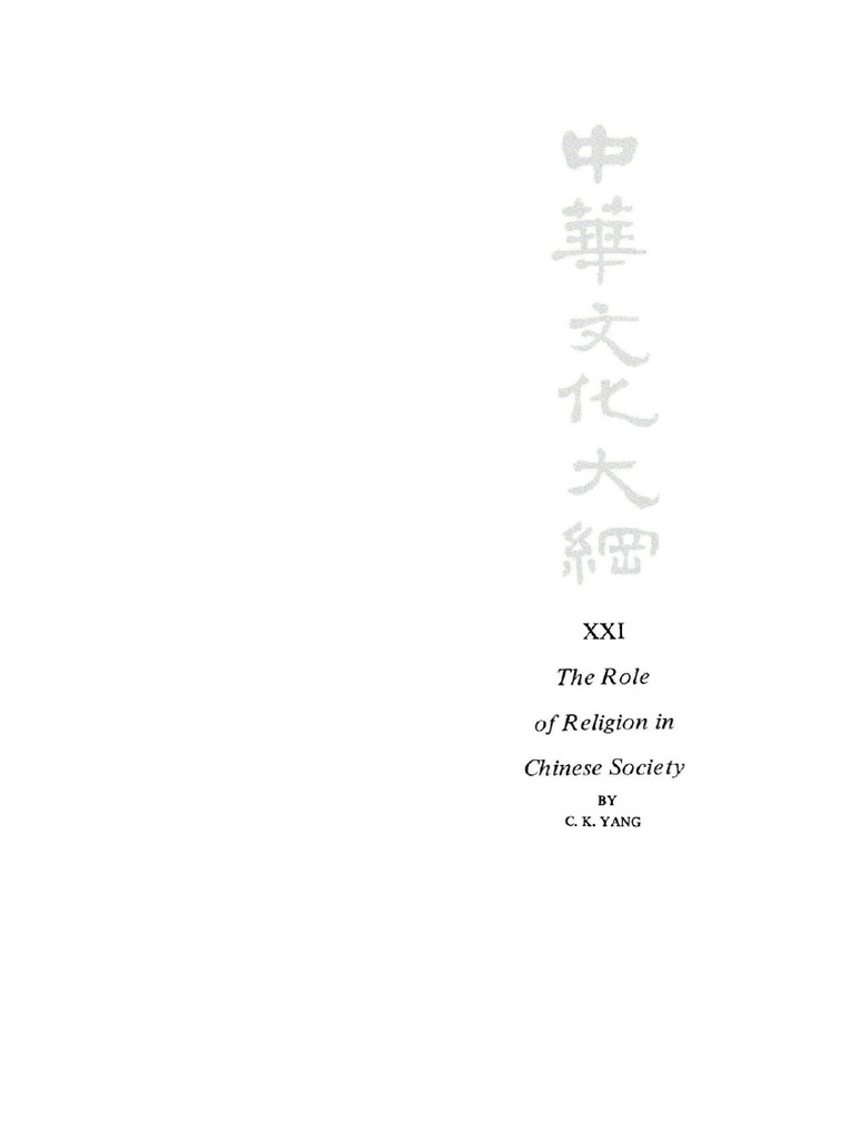 The Role of Religion in Chinese Society | PDF | Confucianism ...