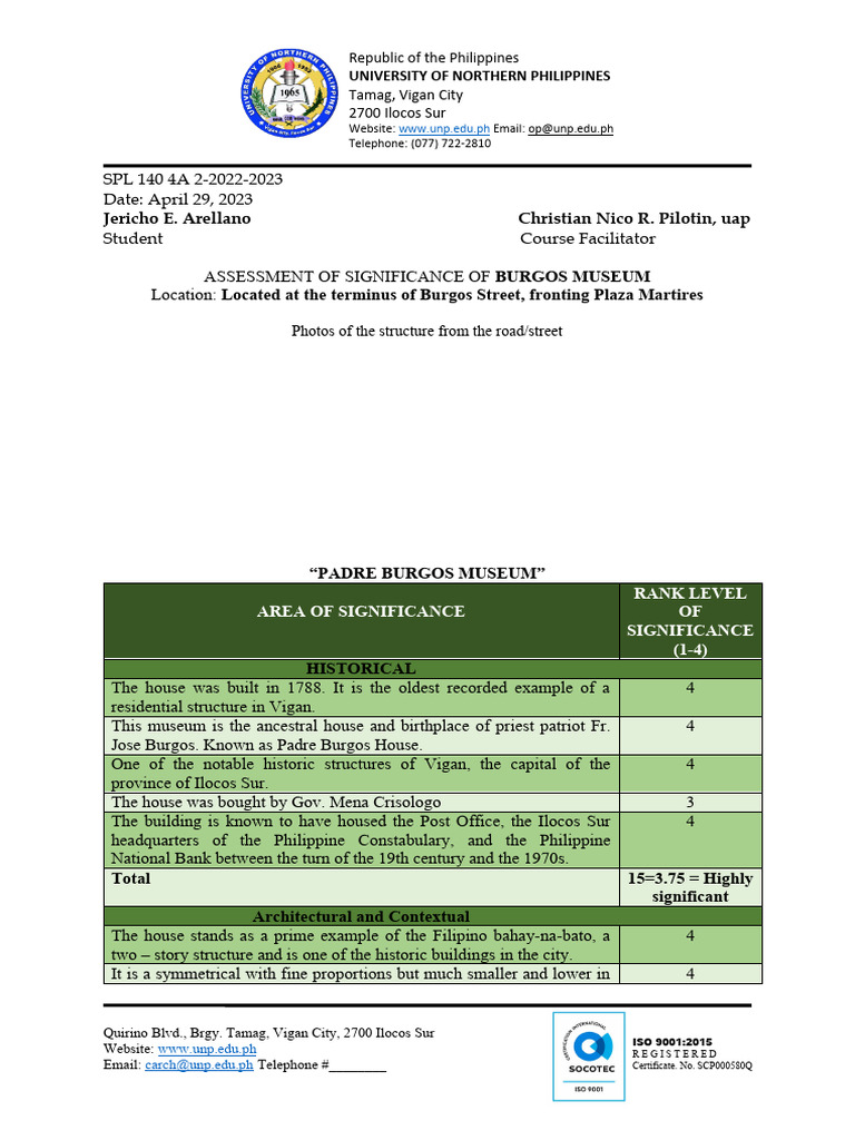 Burgos Museum Sample | PDF | Architectural Design | Architecture