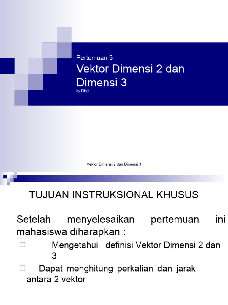 5 Bilqis Vektor | PDF
