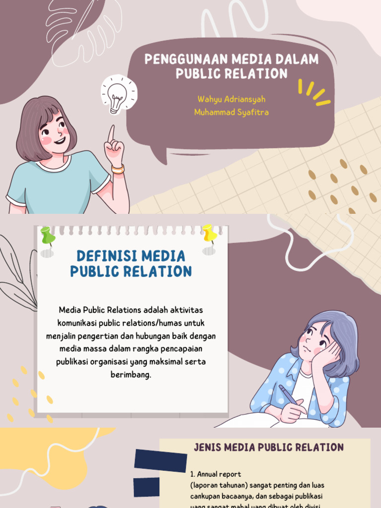 Kel 8 Penggunaan Media Dalam PR | PDF