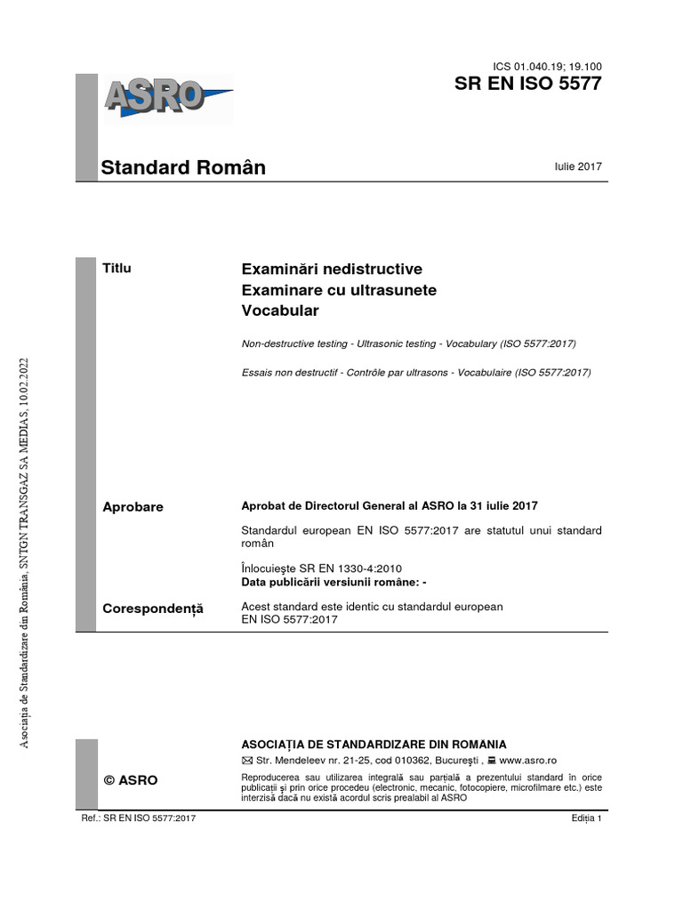 SR en Iso 5577 (2017e PDF | PDF | Bandwidth (Signal Processing) | Frequency