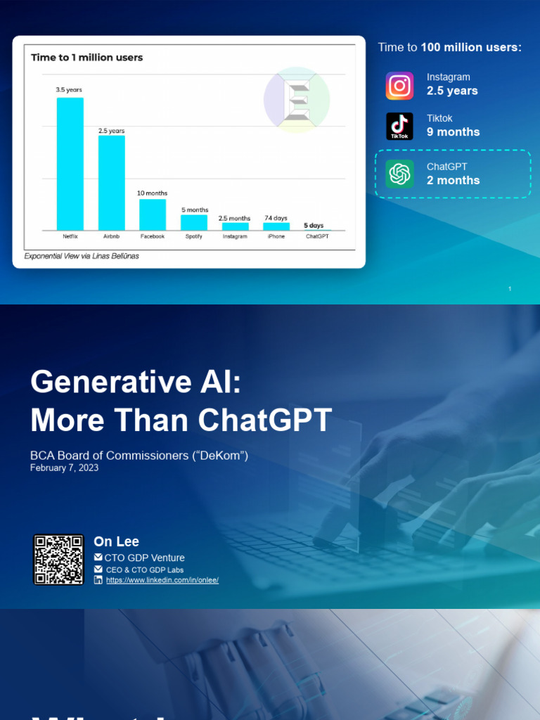 Generative AI - More Than ChatGPT | PDF | Artificial Intelligence | Intelligence (AI) & Semantics