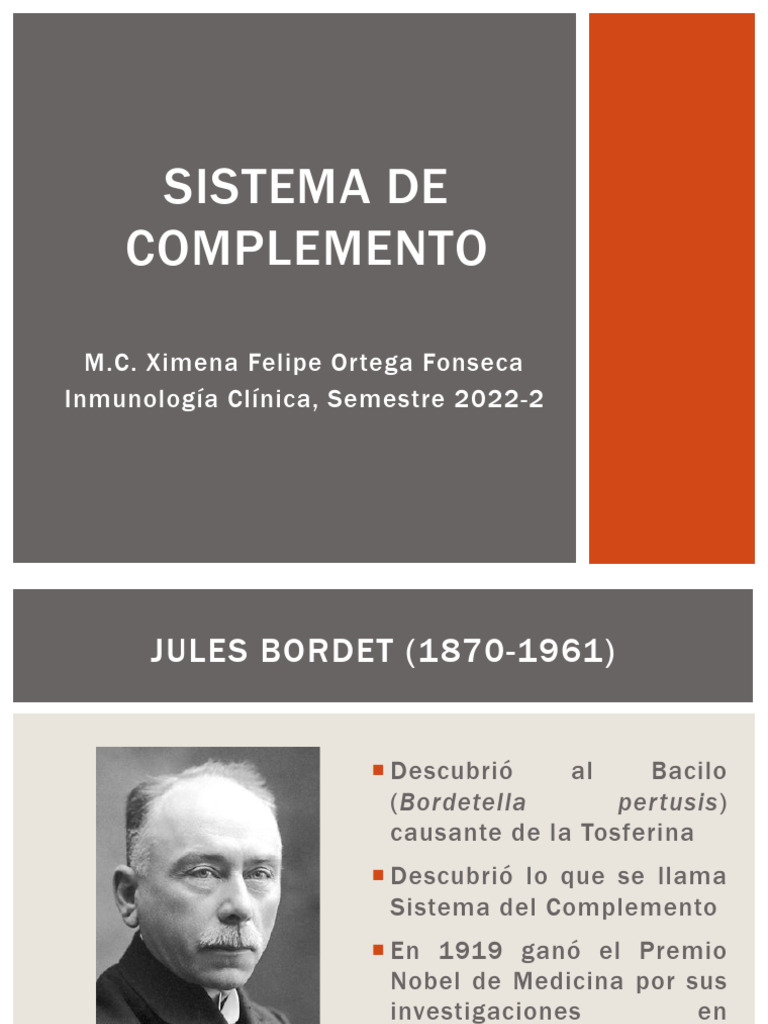 18 Sistema de Complemento 2022-2 | PDF | Sistema complementario | Biofísica