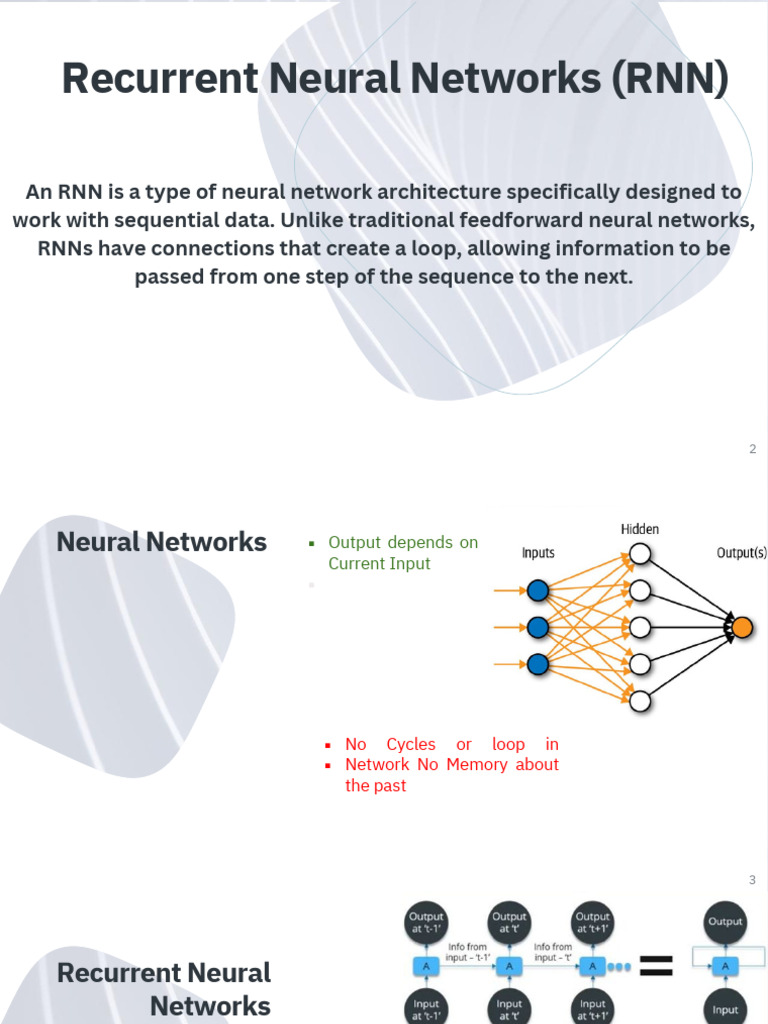RNN and LSTM | PDF | Artificial Neural Network | Cognition