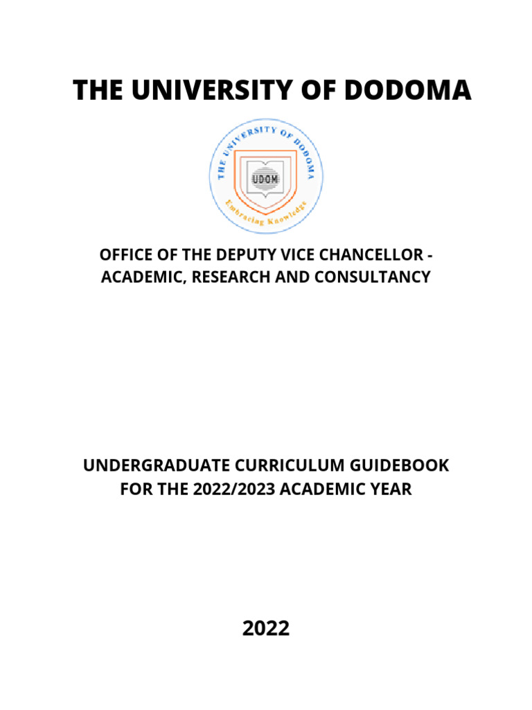 Undergraduate Curriculum Guidebook 2022 2023 | PDF | Bachelor's Degree ...