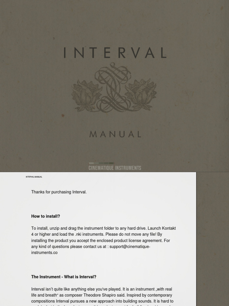 Interval Manual | PDF | Foreign Language Studies | Art