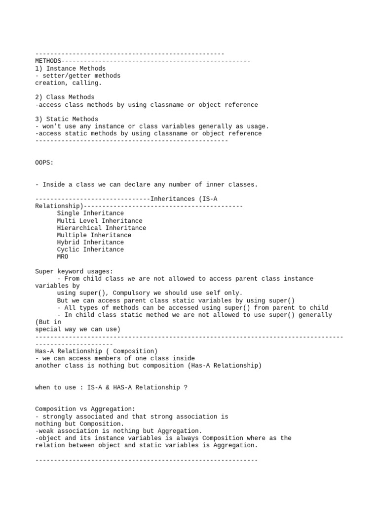 Oops Demo | PDF | Class (Computer Programming) | Method (Computer ...