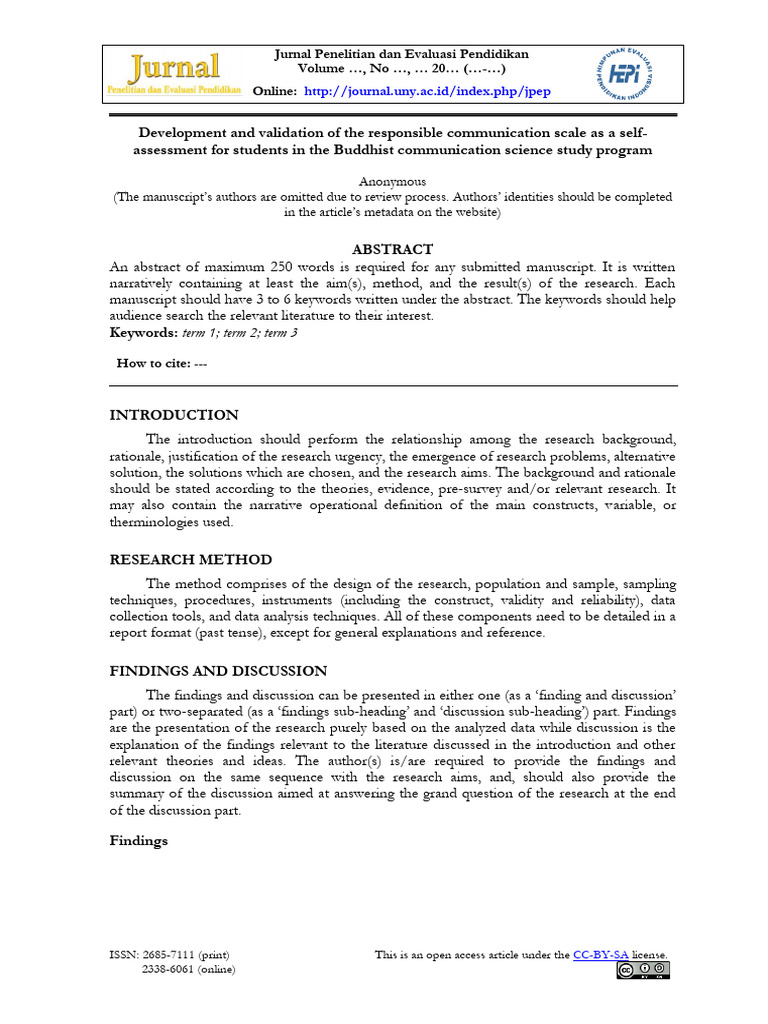 Development and Validation of The Responsible Communication Scale As A ...