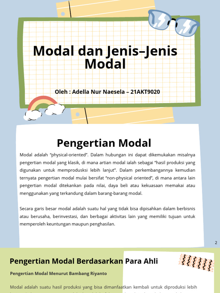 Jenis dan Sumber Modal Bisnis | PDF | Karier & Perkembangan | Bisnis